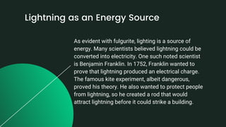 Lightning: A Natural Energy Source | PPT