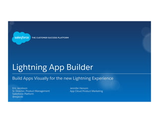 Lightning App Builder: Build Apps Visually for the new Lightning ...