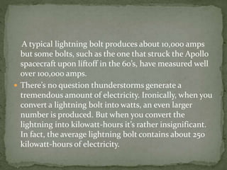 Lightning applications | PPTX | Weather | Science