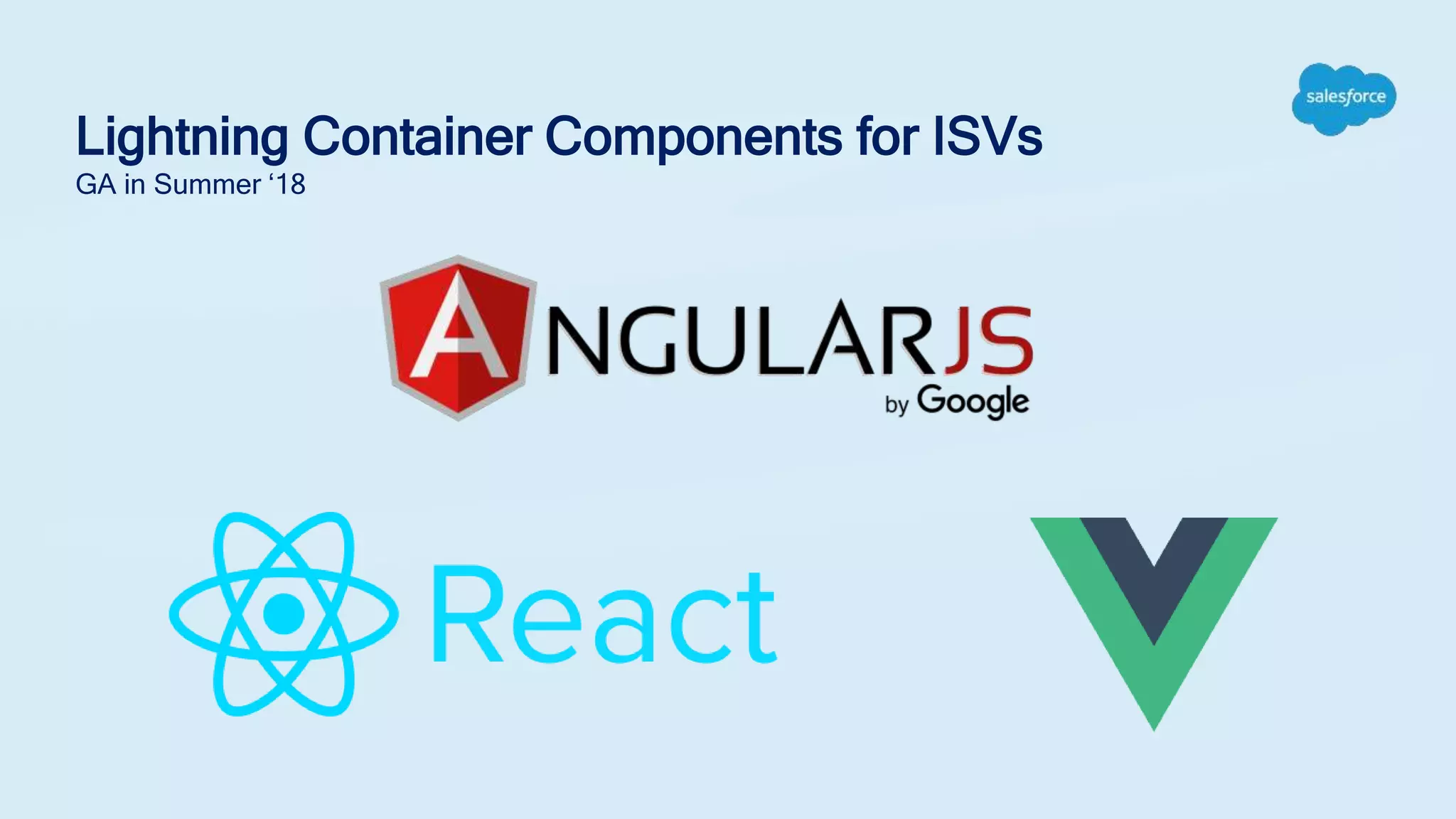 Salesforce Lightning Component Framework Roadmap (TDX18) | PPT