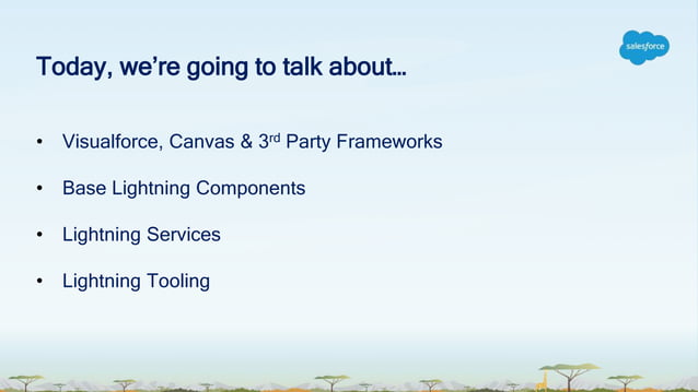 Salesforce Lightning Component Framework Roadmap (TDX18) | PPT