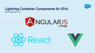 Salesforce Lightning Component Framework Roadmap (TDX18) | PPT