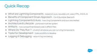 Lightning Component - Components, Actions and Events | PPTX | Web Development | Internet
