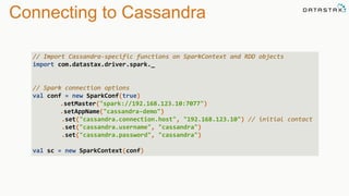 Lightning fast analytics with Cassandra and Spark | PPT