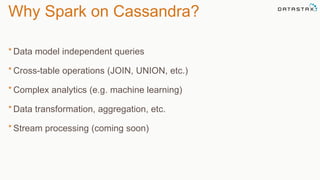 Lightning fast analytics with Cassandra and Spark | PPT