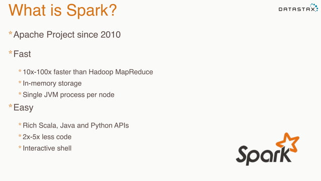 Lightning fast analytics with Spark and Cassandra | PPT