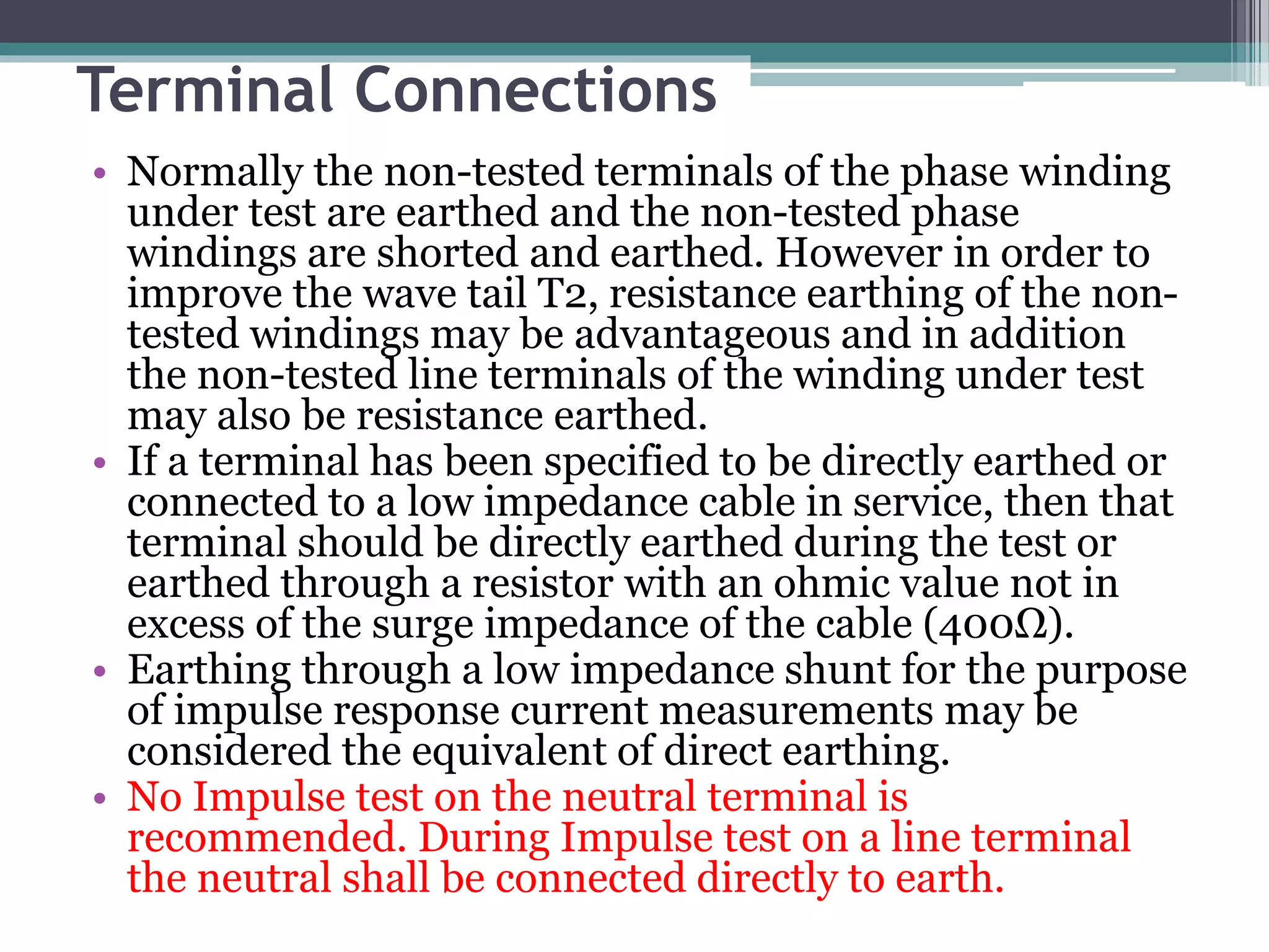 Lightning impulse test in precise | PPTX