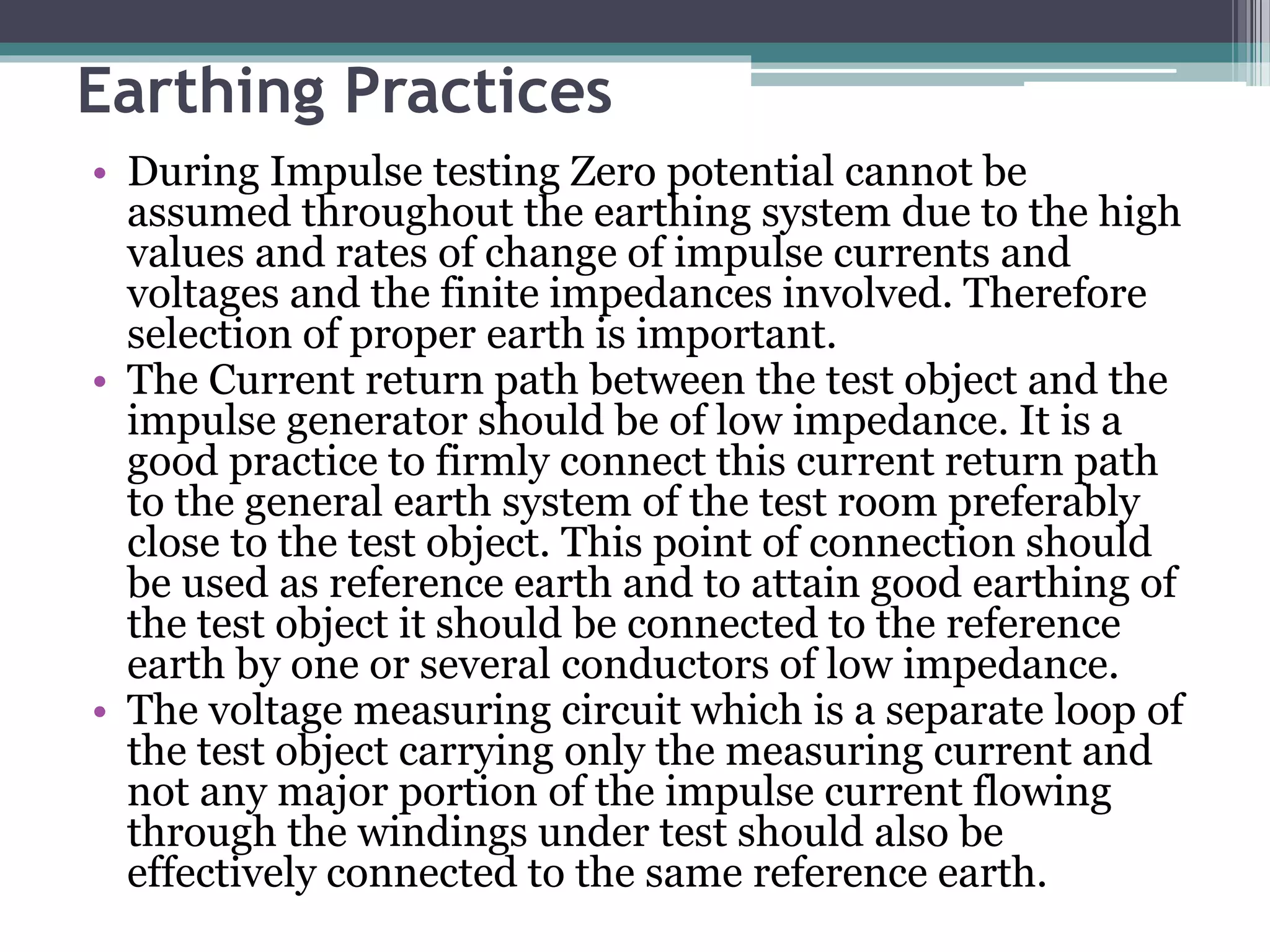 Lightning impulse test in precise | PPTX