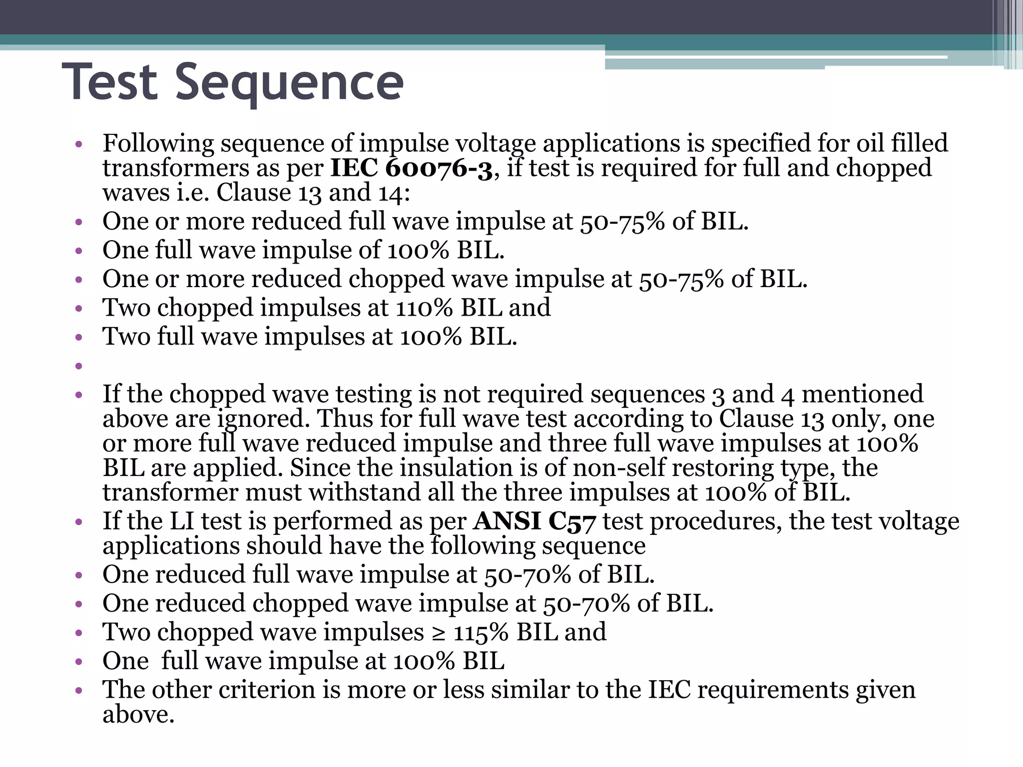 Lightning impulse test in precise | PPTX