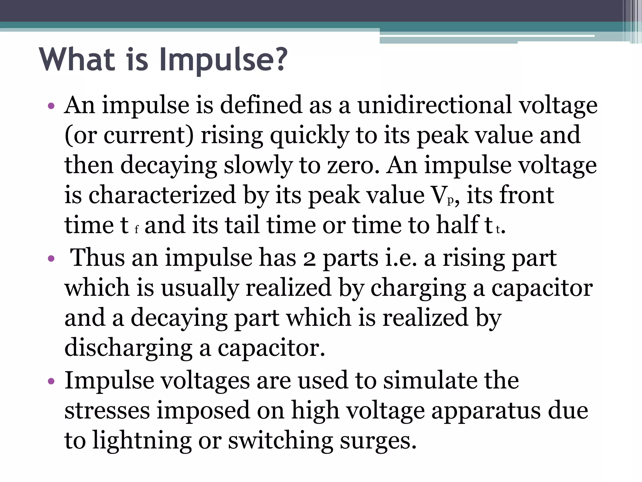 Lightning impulse test in precise | PPTX