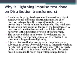 Lightning impulse test in precise | PPTX