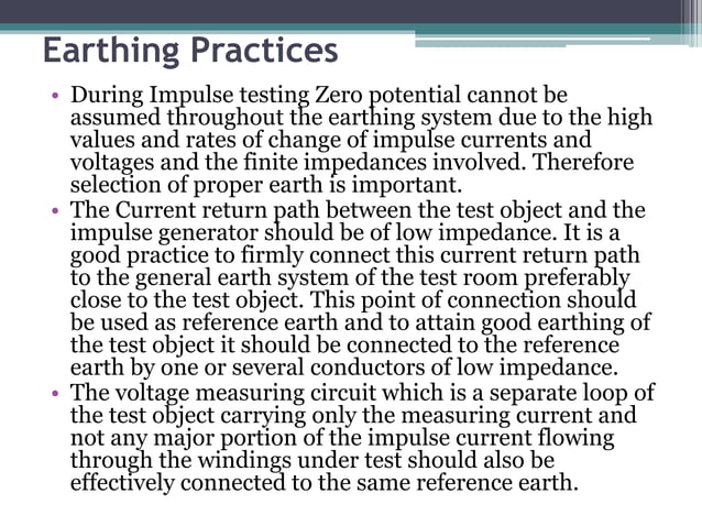 Lightning impulse test in precise | PPTX | Weather | Science