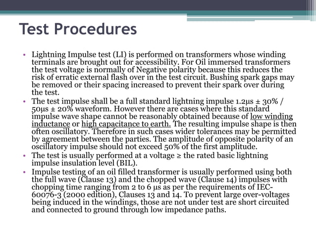 Lightning impulse test in precise | PPTX | Weather | Science