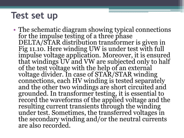 Lightning impulse test in precise | PPTX | Weather | Science