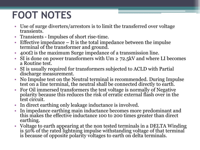Lightning impulse test in precise | PPTX | Weather | Science