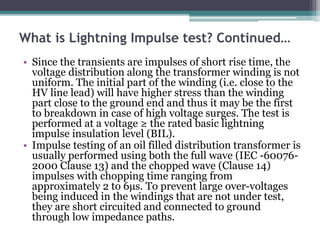 Lightning impulse test in precise | PPTX