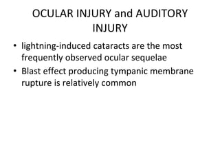 LIGHTNING INJURY IN ADULT - SIGN & SYMPTOMS | PPTX