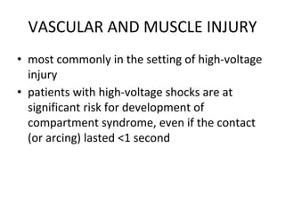 LIGHTNING INJURY IN ADULT - SIGN & SYMPTOMS | PPTX
