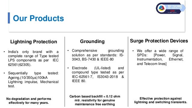 Lightning Protection and Earthing/Grounding Solution | PPTX | Business ...