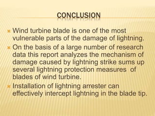 Lightning protection of windmill | PPTX