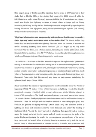 Lightning Strike Awareness and Protective Measures in Bangladesh | PDF