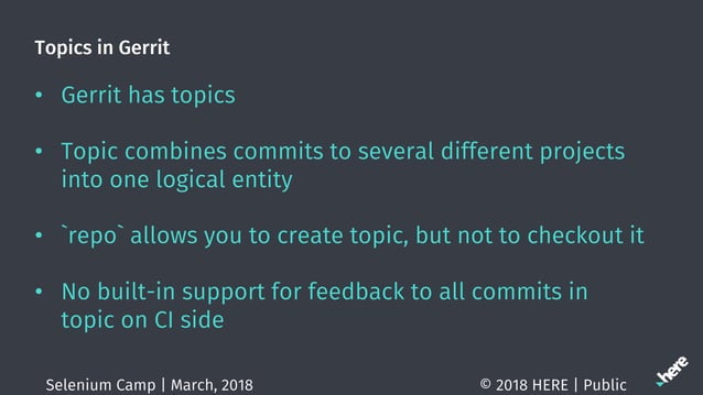 Gerrit topics support with AWS Lambda | PDF