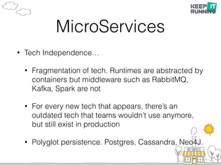 Microservices Manchester: Lightning Talk - The Hidden Cost of Technology By Jean-Marie Ferdegue ...