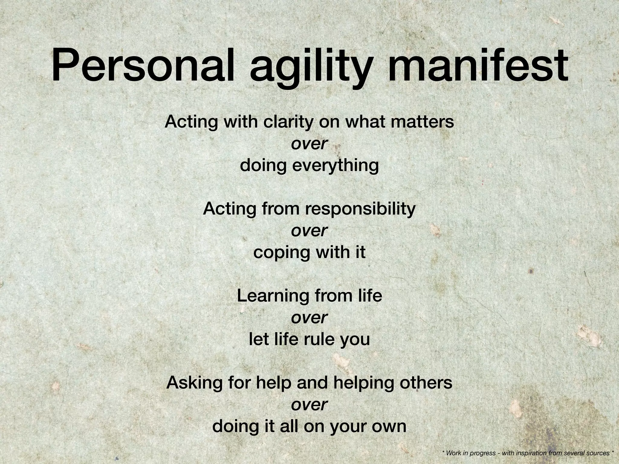 Lightning Talk - Personal Agility | PDF | Mental Health | Diseases and ...