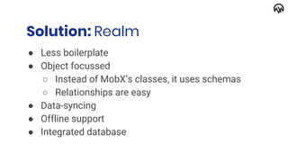The Problems with Redux: Are MobX and Realm going to put and end to it? | PPT