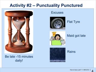 How to lose a job? | PPT