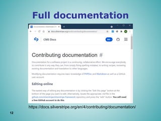 Lightning talk how to edit the Silverstripe CMS docs | PPTX