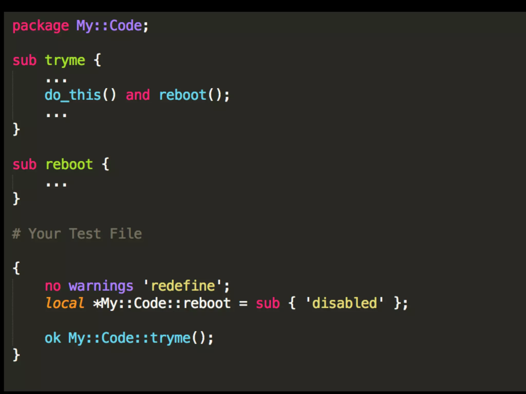 Lightning Talk Perl Test mock module | PPT