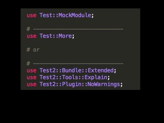 Lightning Talk Perl Test mock module | PPT