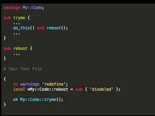 Lightning Talk Perl Test mock module | PPT