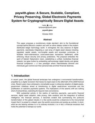 light paper - paywith.glass | PDF