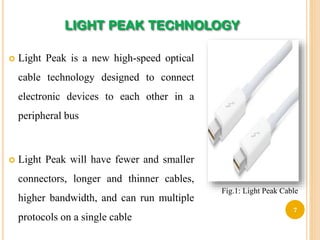 Light peak technology, Peak Light technology, Optical Technology ...