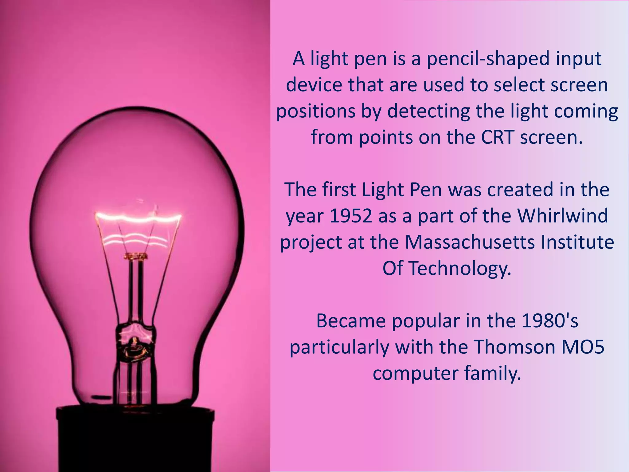 Light pens | PPT