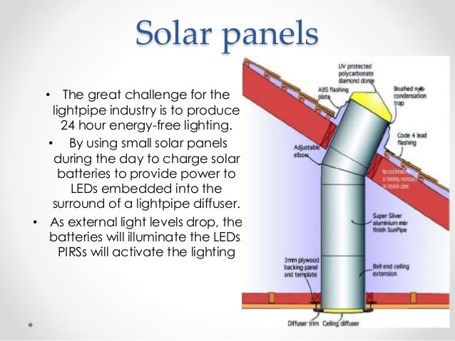 Light pipes or tubes