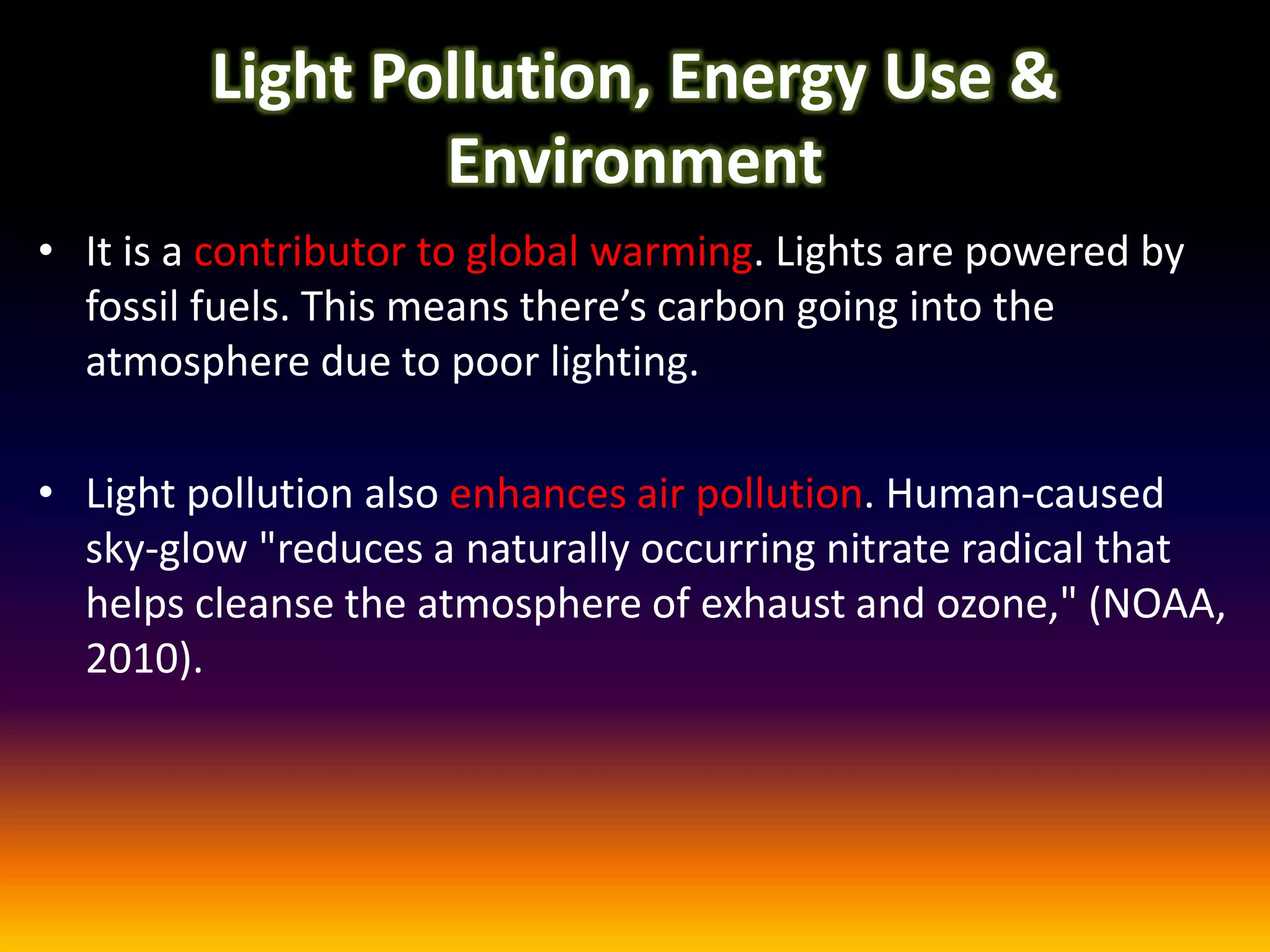 Light pollution | PPT