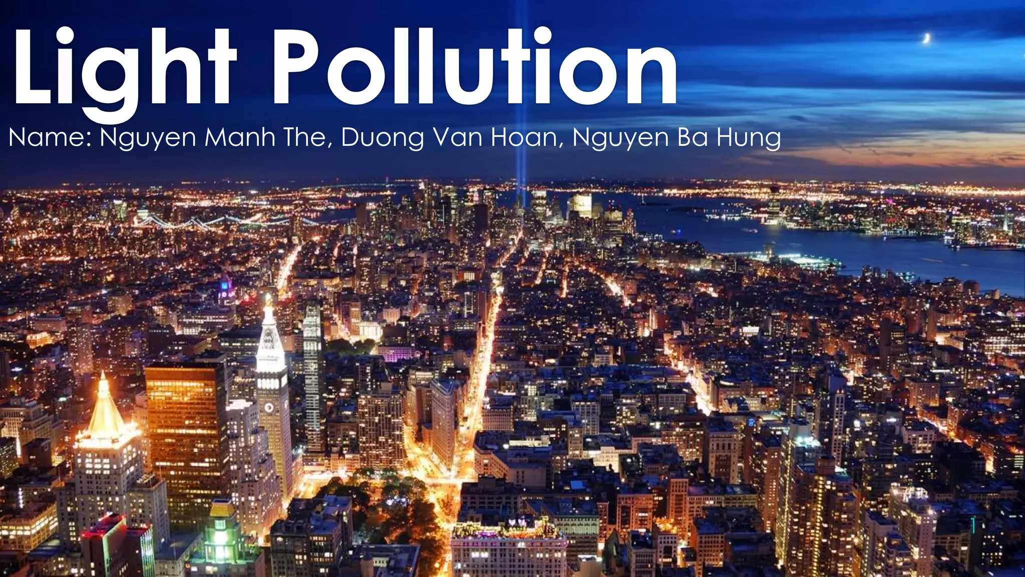 Light pollution | PPT