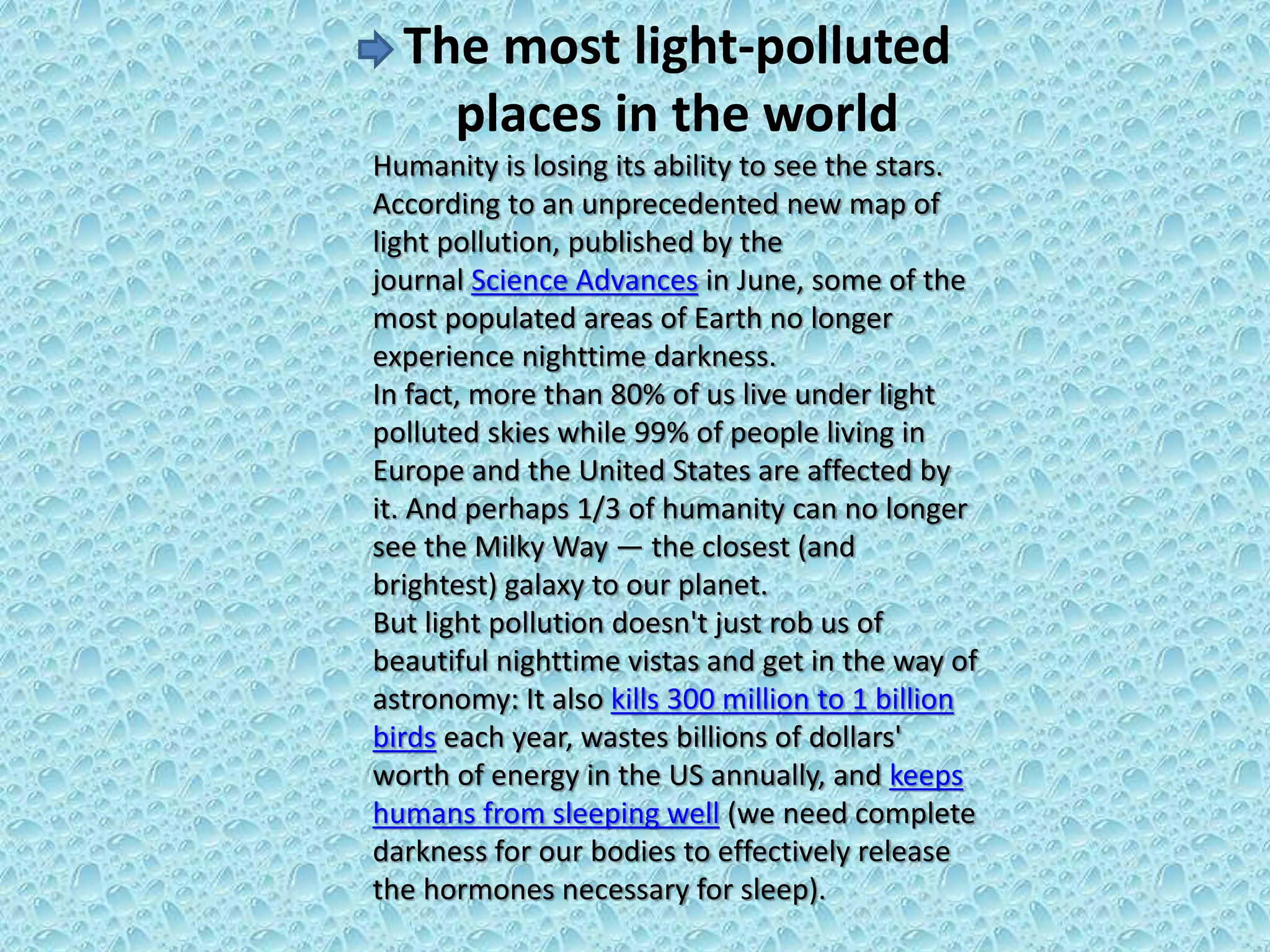 Light pollution | PPT