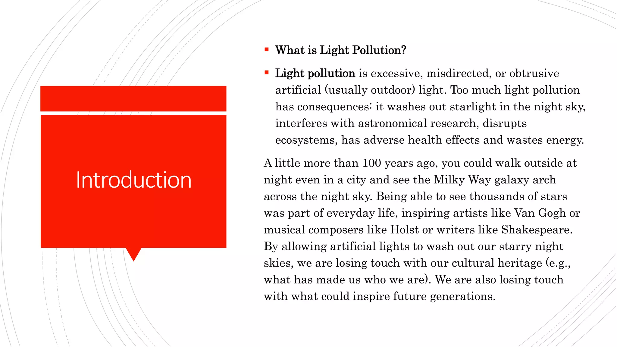 Environmental Science - Light Pollution | PPTX