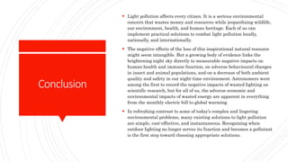 Environmental Science - Light Pollution | PPTX