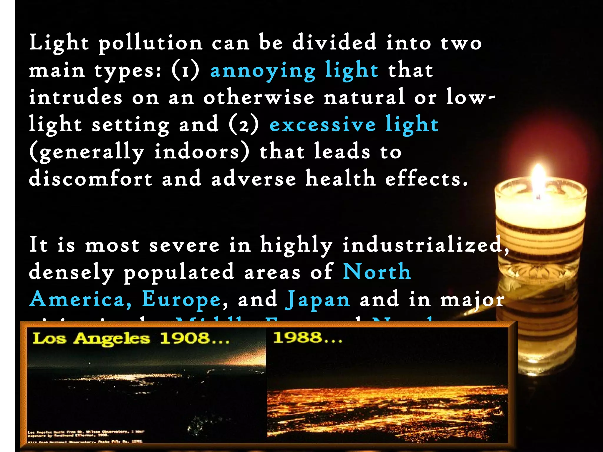 Light pollution power point presentation | PPT