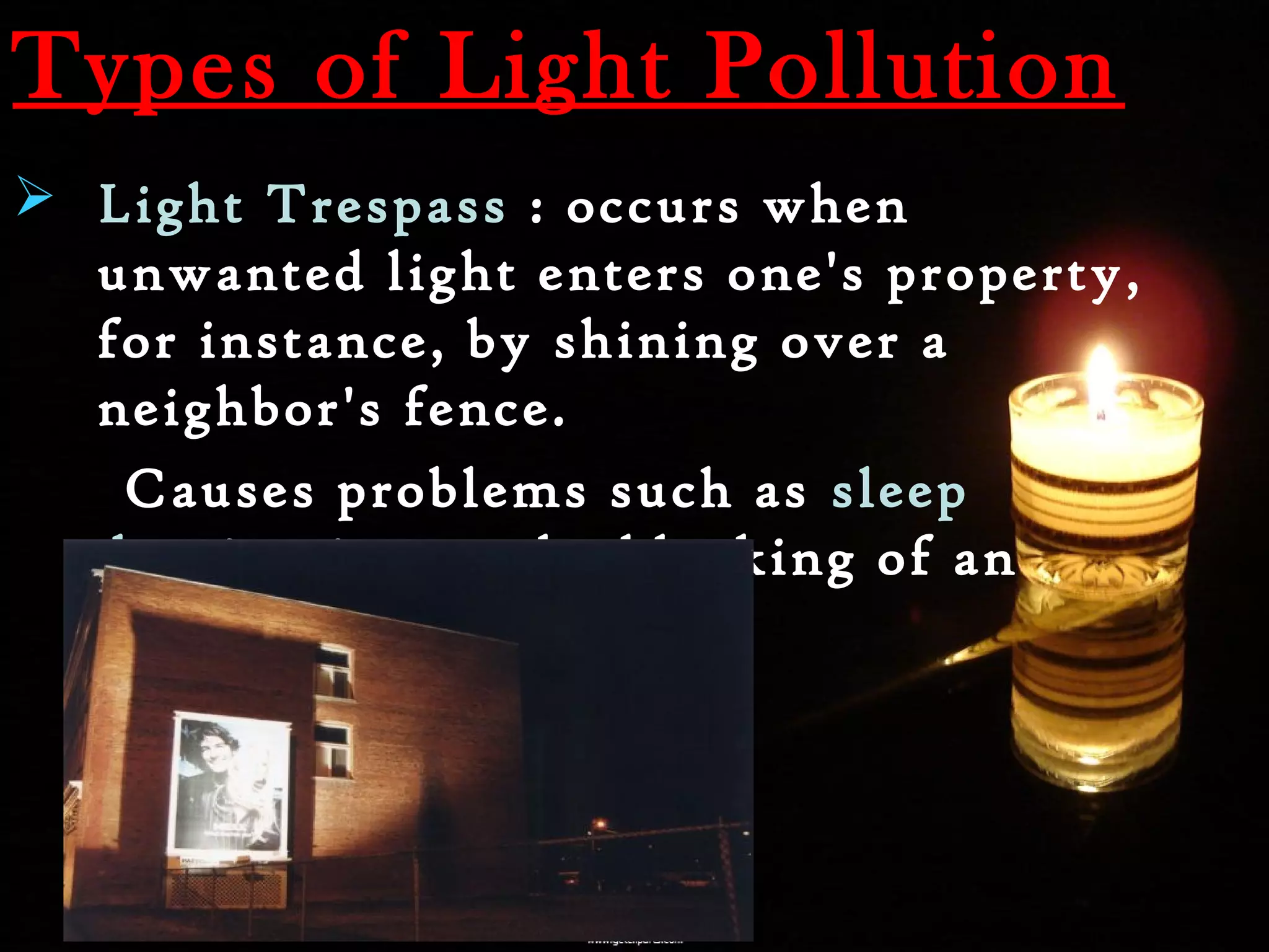 Light pollution power point presentation | PPT