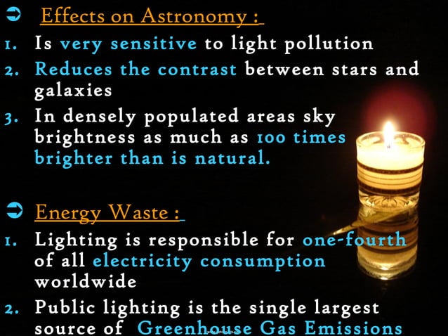 Light pollution power point presentation | PPT | Indoor Environmental ...