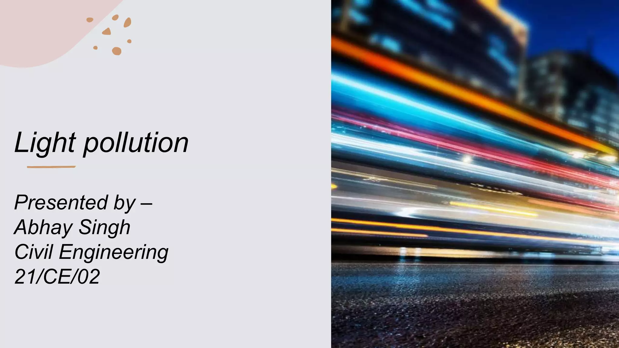 Light pollution ppt.pptx