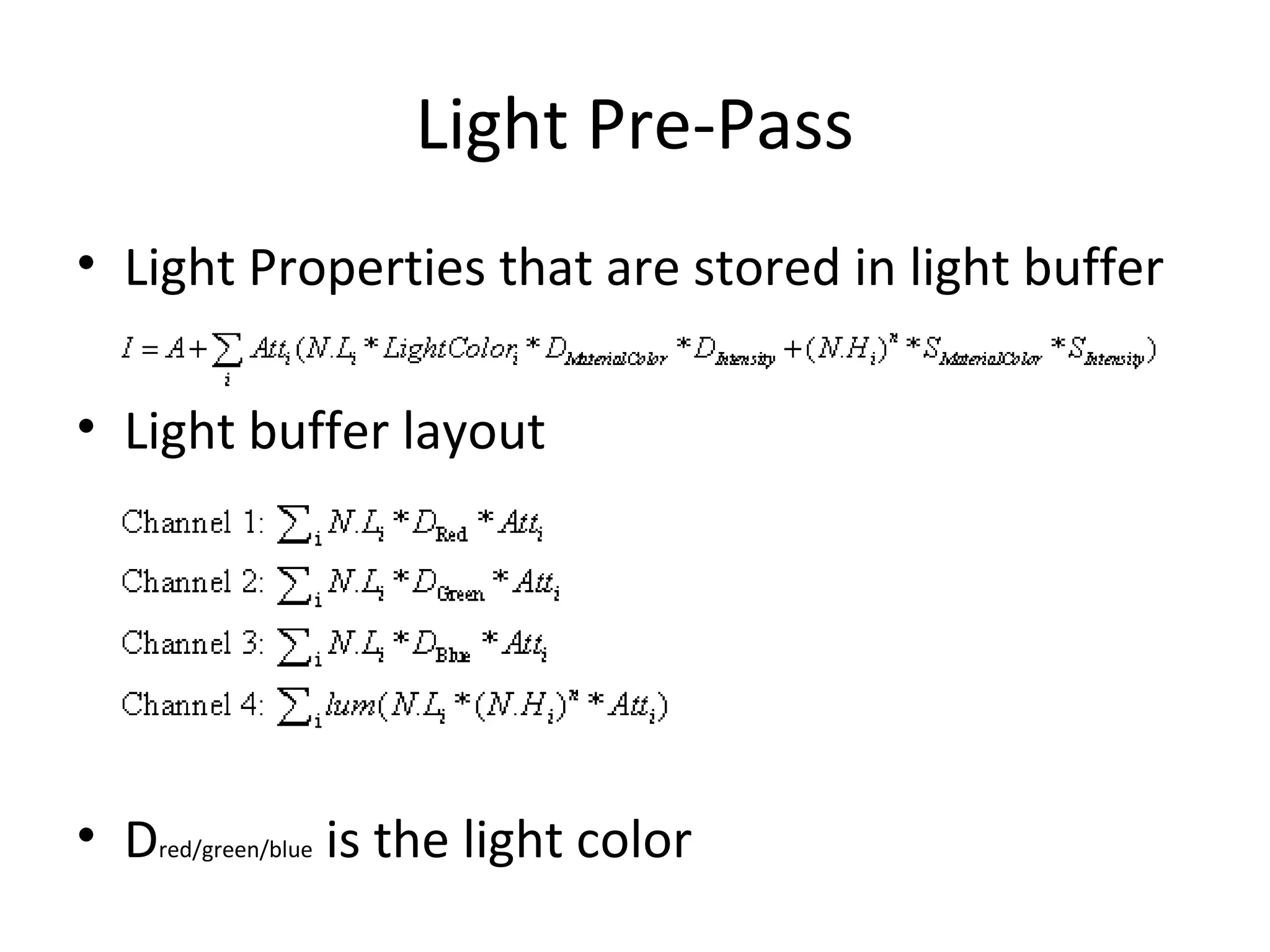 Light prepass | PPT