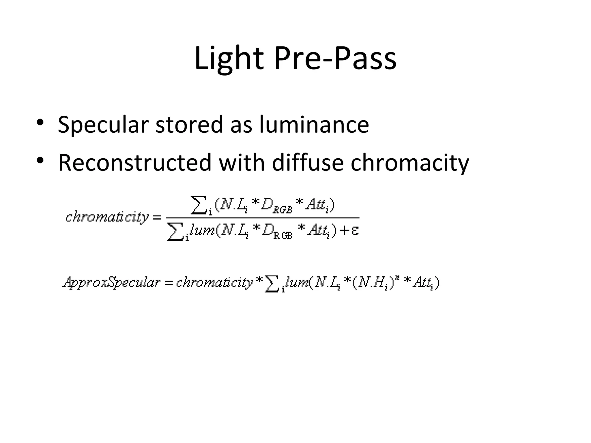 Light prepass | PPT