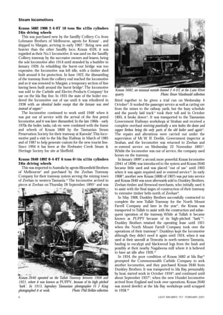 LIGHT RAILWAYS MAGAZINE Feb.2001